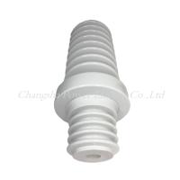 China White Glazed 15kV Gas Insulated Bushing for Transformers - SF6 Insulation with Custom Creepage Distance for sale