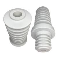 China White Glazed 15kV Gas Insulated Bushing for Transformers - SF6 Insulation with Custom Creepage Distance for sale
