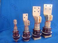 China ANSI Threaded Porcelain Low Voltage Bushing Assembly 1.2kV For Transformer With Copper Components for sale