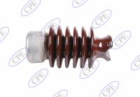 China F Neck ANSI 57-2 Porcelain Electrical Insulator 305mm Height for Power Line Support for sale