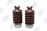 China Porcelain ANSI 57-5L Power Pole Insulator 1143mm Creepage 12.5KN Strength for Electrical Distribution for sale