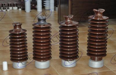 China ANSI 57-6 12.5kN Horizontal Brown Porcelain Post Insulators for sale