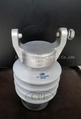 China C-120 Porcelain 57-11 Line Post Insulator 485mm Height 600mm Creepage Distance Low Loss High Strength for sale