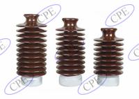 China ANSI 57-5S 57-5L Glazed Porcelain Line Post F Neck Insulator 25kV 35kV for sale
