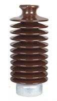 China ANSI 57-5S 57-5L Glazed Porcelain Line Post F Neck Insulator 25kV 35kV for sale