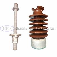 China IEC Standard Porcelain Line Post Insulators ANSI 57-2Short 57-Long for sale