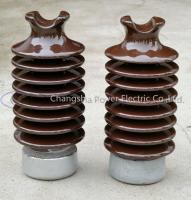 China ANSI 57-3 Glazed Wet Process Porcelain Post Insulator 12.5 kN C-120 for sale