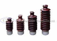 China ANSI 57-3 Glazed Wet Process Porcelain Post Insulator 12.5 kN C-120 for sale