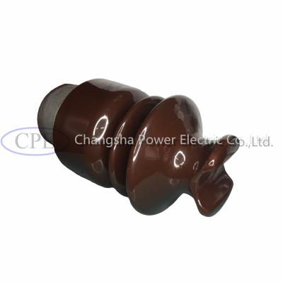 China ODM Brown Glazed Porcelain Pin Post Insulator with Hardware for High Pollution Areas - 650mm Size Options for sale