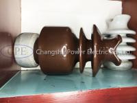 China ODM Brown Glazed Porcelain Pin Post Insulator with Hardware for High Pollution Areas - 650mm Size Options for sale