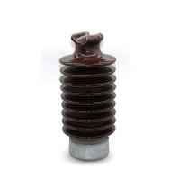 China ANSI57 Series Line Post Porcelain Insulator with 559mm Creepage Distance and 12.5kN Cantilever Strength - F Neck Design for sale