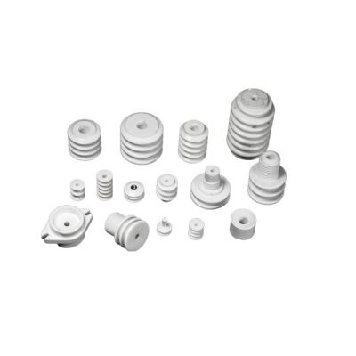 China IEC ANSI Standard Porcelain Standoff Insulator 210mm Height 100mm Diameter Light Gray Voltage Insulation for sale