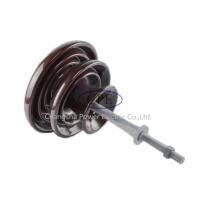 China 33kV P-33-Y Brown Porcelain Pin Insulator with 630mm Creepage Distance and 11kN Cantilever Strength for sale