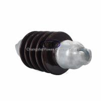 China High Voltage Line Long Rod Porcelain Suspension Insulator Brown - 69kV to 765kV Transmission Grade with Stainless Steel Hardware for sale