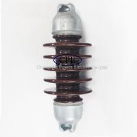 China High Voltage Line Long Rod Porcelain Suspension Insulator Brown - 69kV to 765kV Transmission Grade with Stainless Steel Hardware for sale