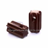 China ANSI 54-4 Porcelain Strain Insulators 89KN Tensile Strength 63.5mm x 89mm for Overhead Transmission Lines for sale