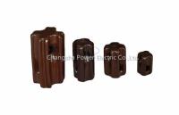China ANSI 54-4 Porcelain Strain Insulators 89KN Tensile Strength 63.5mm x 89mm for Overhead Transmission Lines for sale