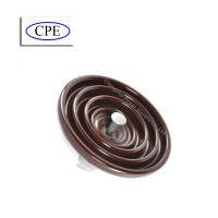 China Porcelain Disk Type Insulator ANSI 52-1 44kN with 178mm Leakage Distance and 165mm Diameter for sale