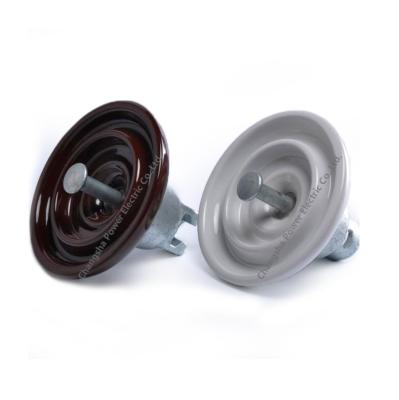 China ANSI 52-4 Porcelain Disc Suspension Insulator 146mm 254mm for Transmission Line for sale