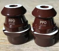 China 1kV 250A Transformer Porcelain Bushing With Brown Glazed for sale