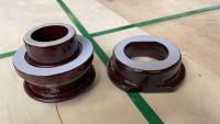 China Brown Glazed 1kV 2000A Transformer Porcelain Bushing for sale