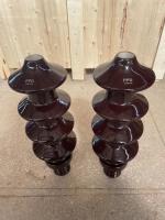 China DIN Standard 30kV 250A Transformer Porcelain Bushing With Brown Glazed for sale