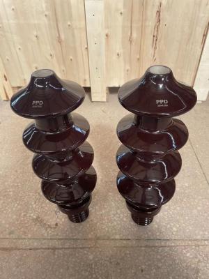 China OEM DIN 30NF250 Transformer Porcelain Bushing Bright Brown Glazed for sale