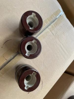 China 1kV 200A Porcelain OEM Draw Lead Transformer Bushing Brown Glazed for sale