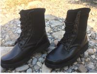 China Men Black Army Combat Desert Tactical Boots for sale