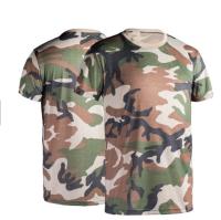 China 100% Cotton Military Tactical Wear Ripstop Camo Army T Shirt for sale