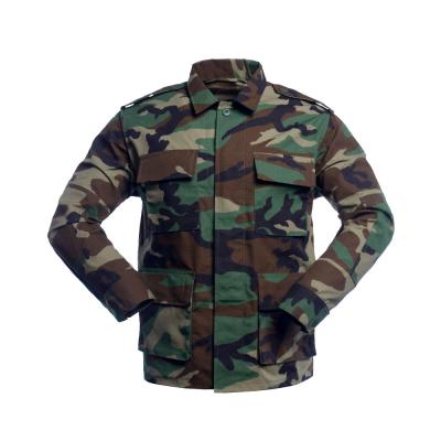 China China Xinxing Tactical wear BDU Woodland Camo Uniform T65/C35 210-230gsm Waterproof for sale