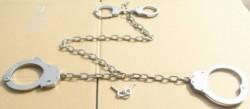 China Carbon Steel Leg Cuffs With Keys  leg cuff for sale