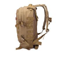 China Large 50l Molle Tactical Backpack Khaki Black With Air Cushion Belt for sale
