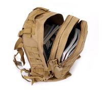 China Large 50l Molle Tactical Backpack Khaki Black With Air Cushion Belt for sale