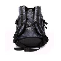 China Large 50l Molle Tactical Backpack Khaki Black With Air Cushion Belt for sale