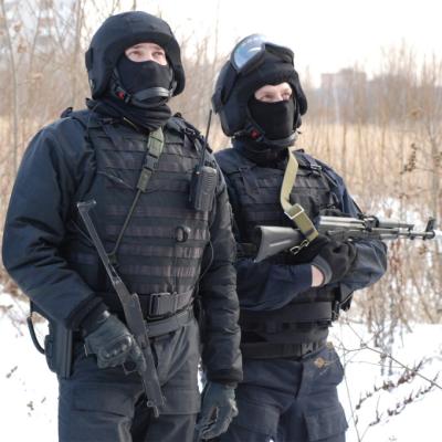 China Black Military Tactical Bulletproof Vest High Durability with Soft Trauma Pad Included for sale