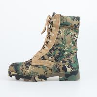 China Combat Tactical Boots Camouflage Design Waterproof No Canvas Fabric Upper for sale