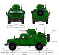 China 800cc Engine Displacement 3 Amphibious Military Armoured Vehicles for sale