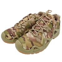 China Shock-Absorbent Combat Tactical Boots Durable Leather Flat Heel Ankle-High Shaft for sale