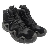China Shock-Absorbent Combat Tactical Boots Durable Leather Flat Heel Ankle-High Shaft for sale