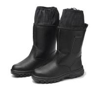 China Anti-smashing Anti-stabbing Warm Black High-top Labor Protection Boots Welding Enclosed Work Shoes for sale