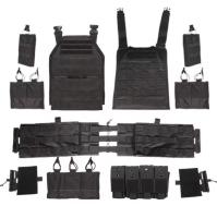 China Tactical Training Vest Bag Plate Carrier Quick Release Hunting Molle Tactical Weight Vest Women Men Training for sale