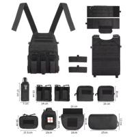 China Custom Tactical Vest Hunting Gear Plate Carrier Green Fully Protection Tactical Vest Outdoor Training for sale