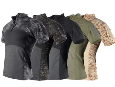 China Tactical Uniform Short Sleeve Tactical Suit Camouflage Loose Quick Drying Outdoor Summer Sports Clothes for sale