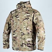 China Outdoor Tactical Fleece Hardshell Jacket Autumn And Winter Plus Fleece Windproof Riding Jacket Waterproof for sale