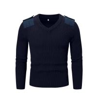 China Men Olive Green Knitted Autumn Winter Keep Warm Thickness Combat Sweater Outdoor Tactical Pullover for sale