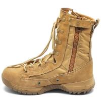 China High Shoes Lightweight Desert Waterproof Sport Rubber Combat Shoes Black Leather Tactical Boots For Men for sale