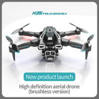 China Professional 4K HD ESC Dual Camera Mini Drone H35 Brushless Optical Flow WIFI Quadcopter Obstacle Avoidance Remote for sale