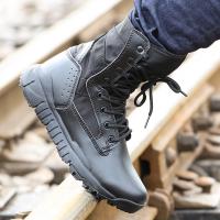China Tactical Boots with Ankle Support for Security Personnel for sale