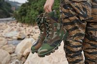 China 7-12 Insulated Impact Resistant Non Compression Leather Ankle Military Tactical Boots for sale